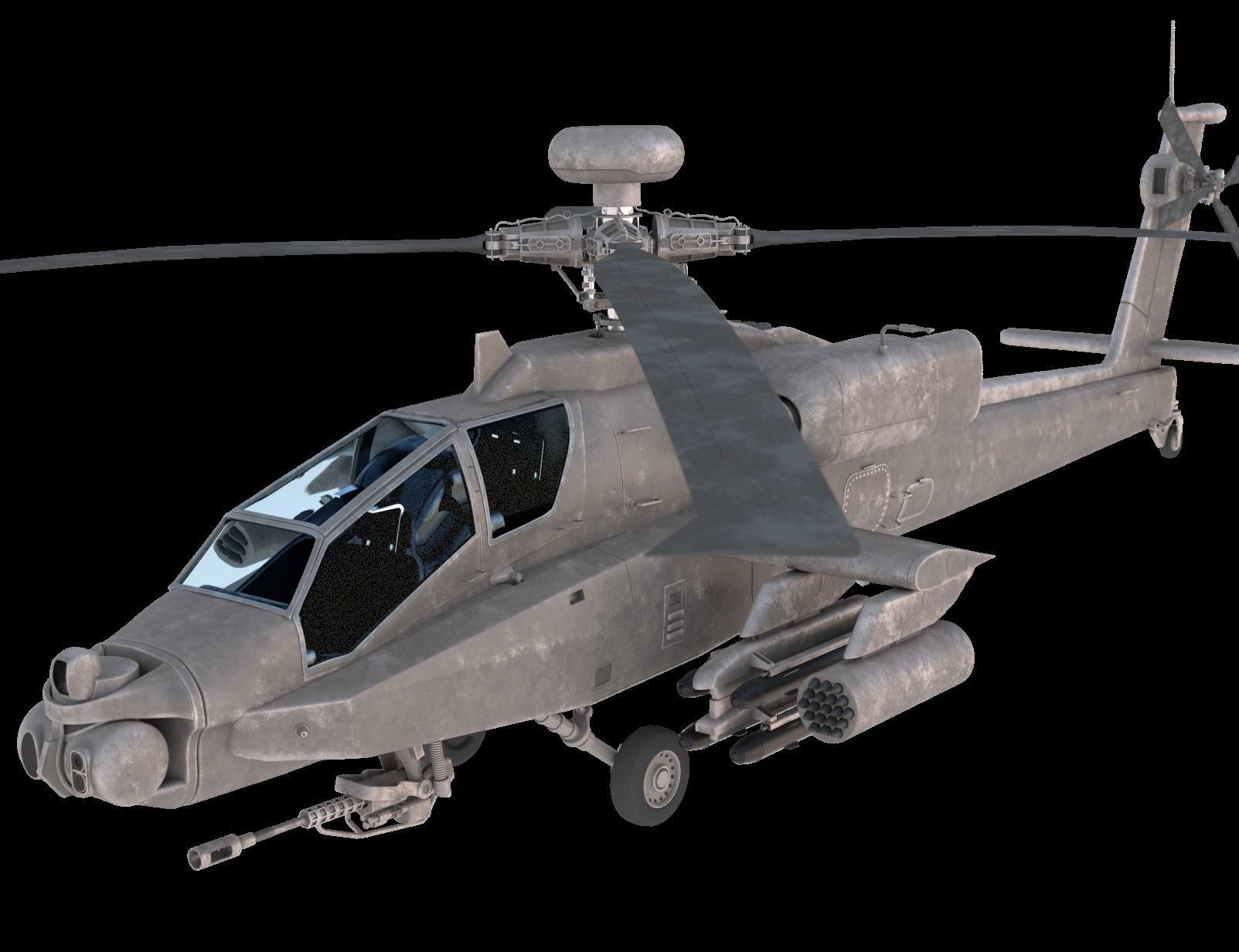 AH-064 Apache longbow 3D model | CGTrader