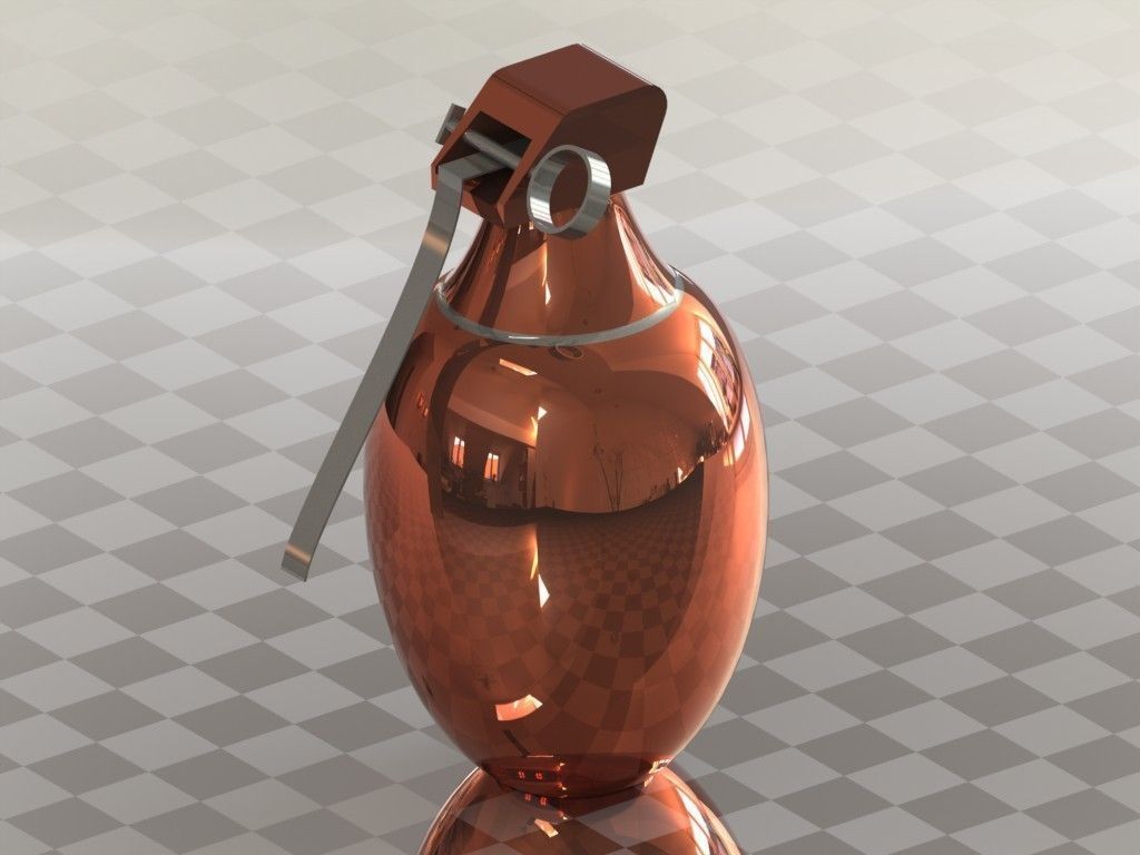 Frag grenade free 3D model | CGTrader