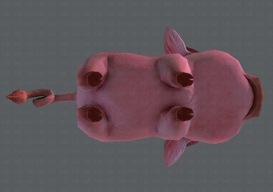 3D model Pig cartoon VR / AR / low-poly | CGTrader