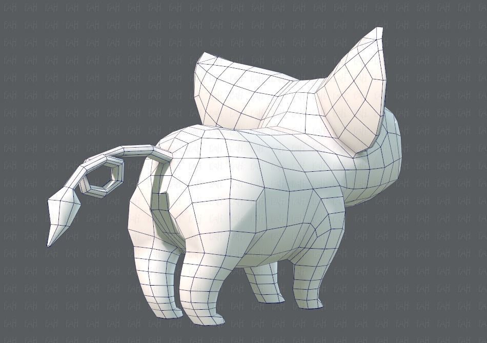 3D model Pig cartoon VR / AR / low-poly | CGTrader