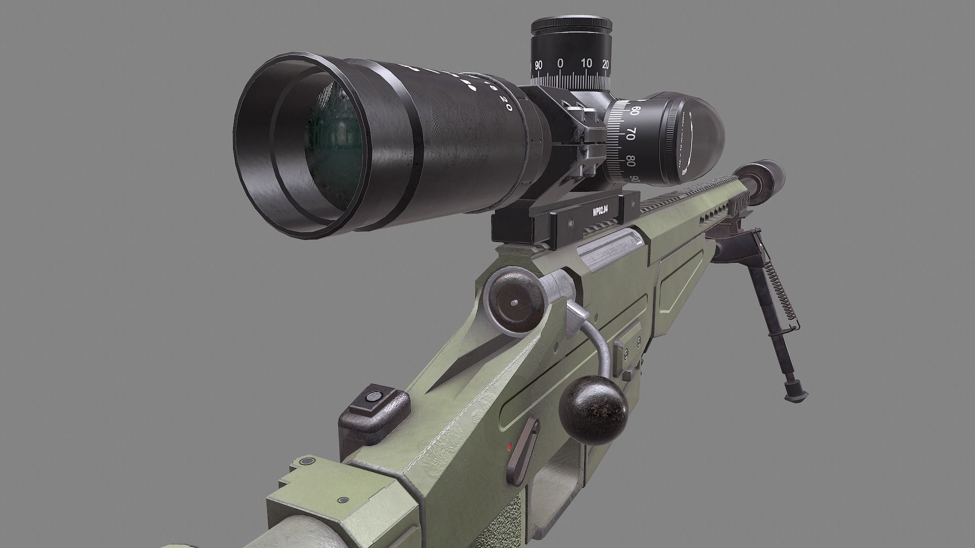 3D model VSV-338 new russian military sniper rifle 4k VR / AR / low ...