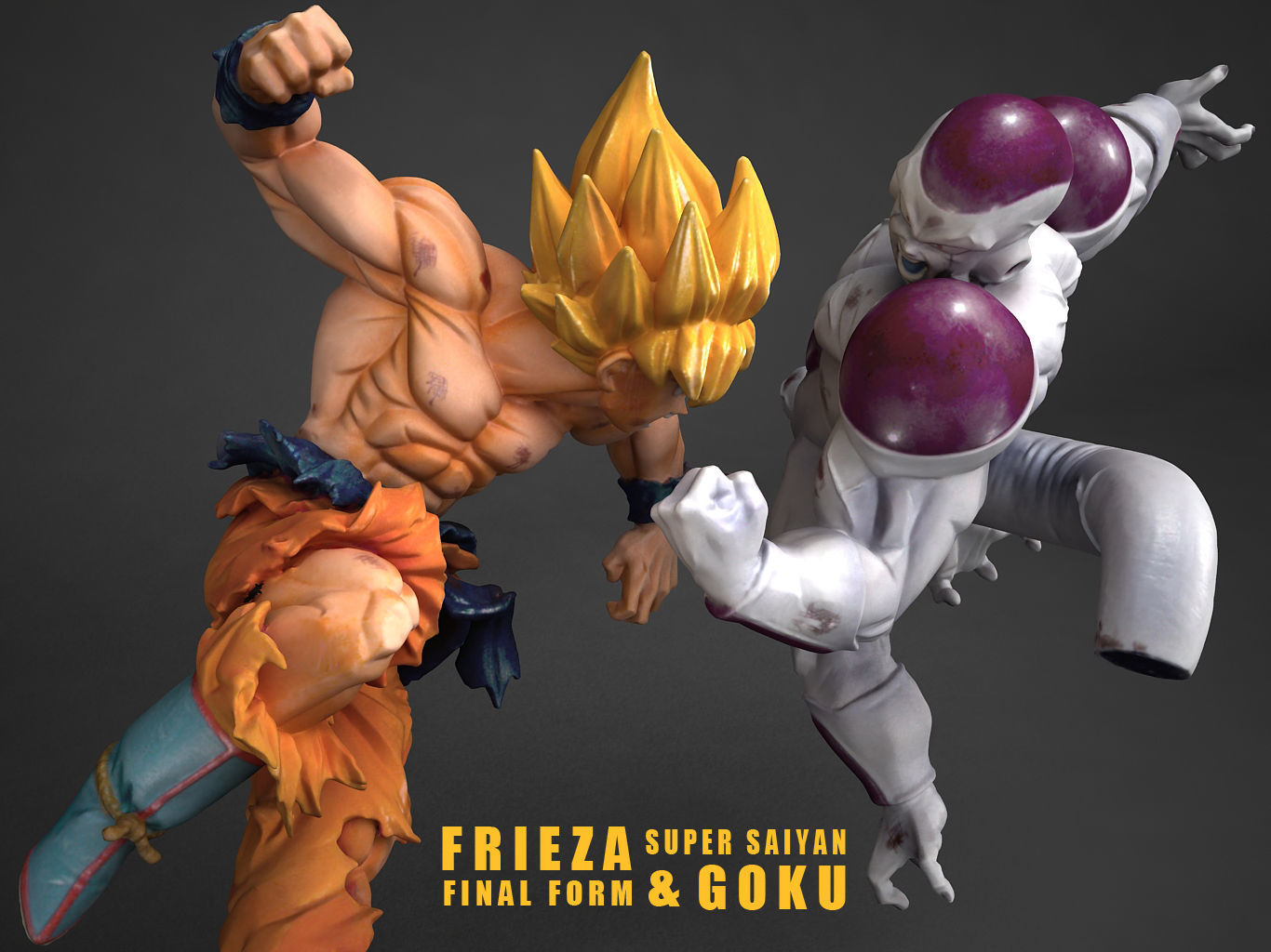 Frieza Final Form - Super Saiyan Goku 3D model | CGTrader