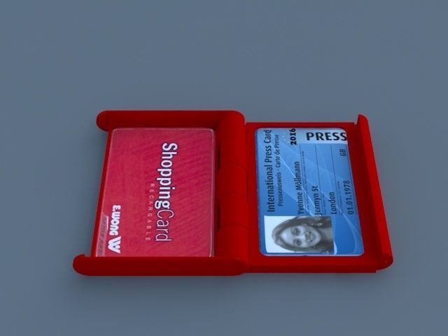 Compact plastic card holder - 3d printed 3D model 3D printable | CGTrader