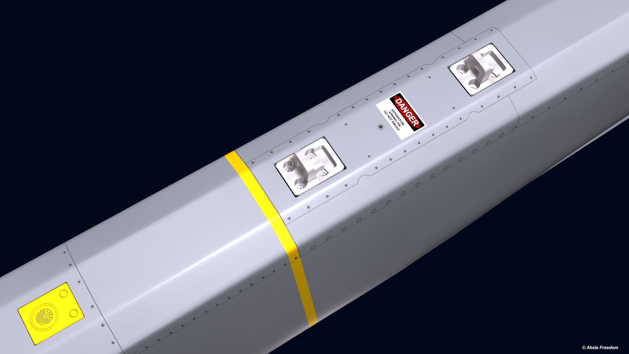 AGM-86B Cruise Missile 3D model animated | CGTrader