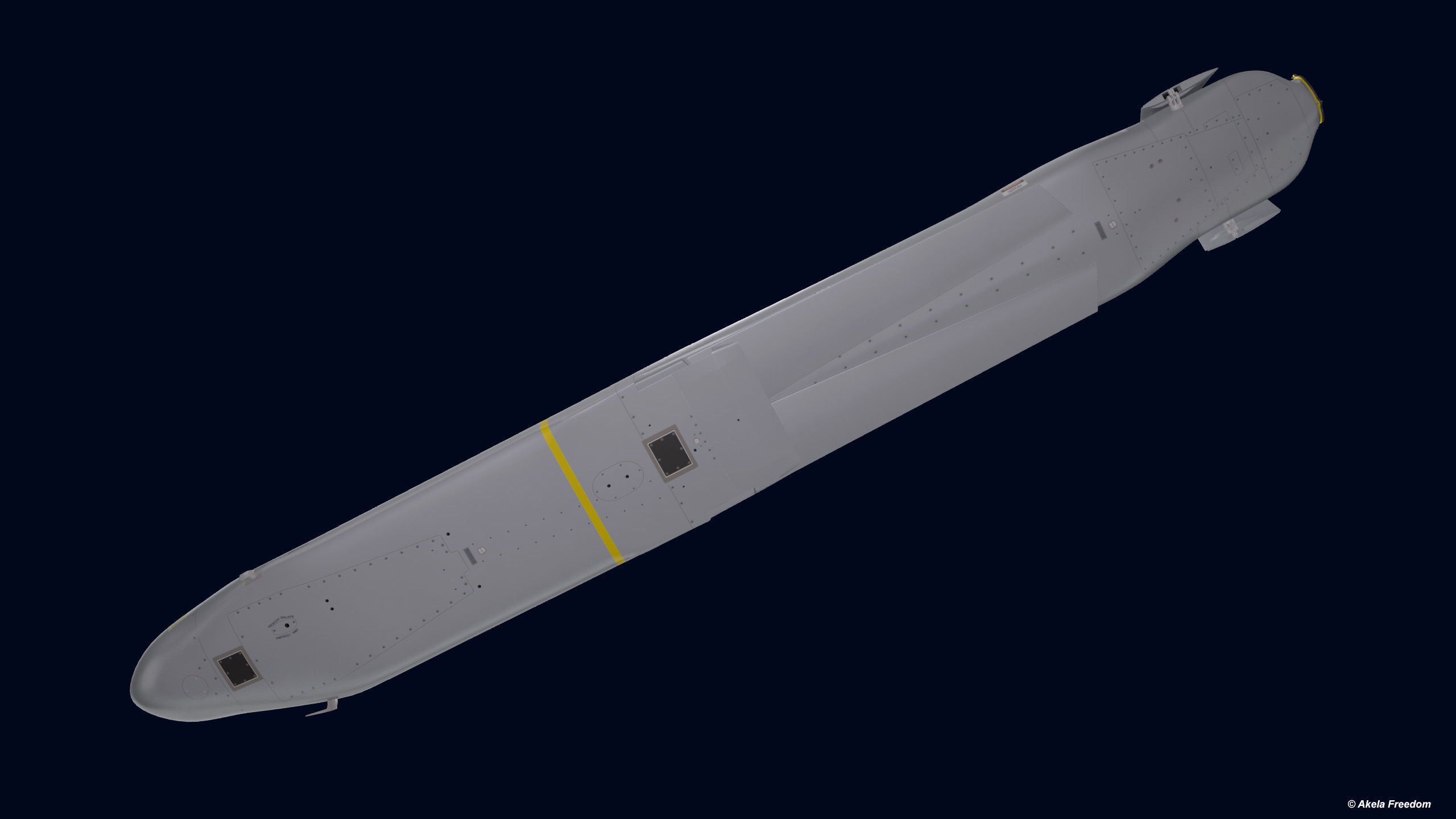 AGM-86B Cruise Missile 3D model animated | CGTrader