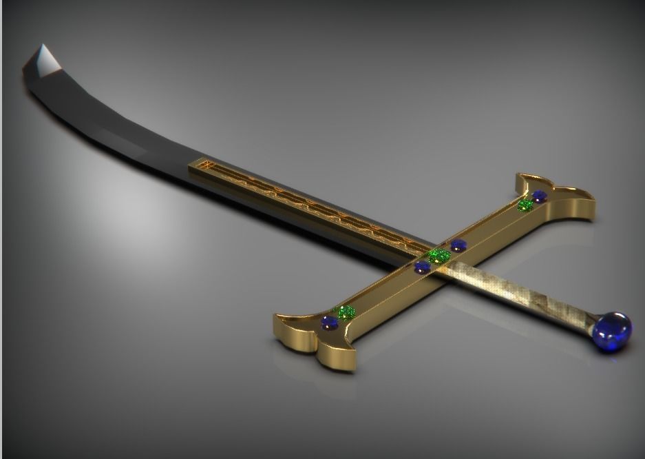 3D model Yoru Sword Dracule Mihawk One Piece VR / AR / low-poly | CGTrader