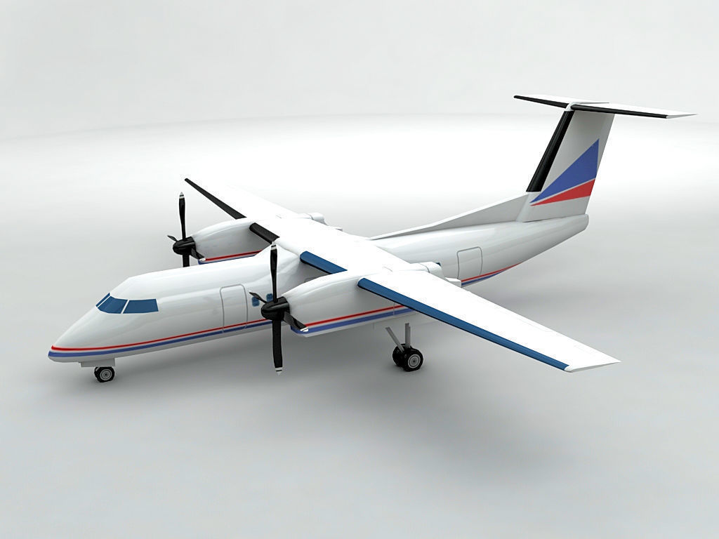 3D model Bombardier Q-200 Airliner VR / AR / low-poly | CGTrader