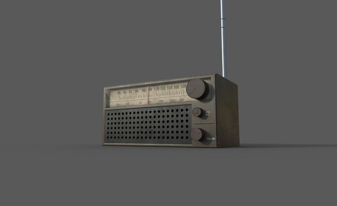 3D model Radio VR / AR / low-poly | CGTrader