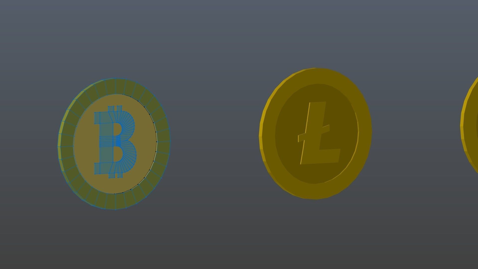 3D model Low poly coins 1 VR / AR / low-poly | CGTrader