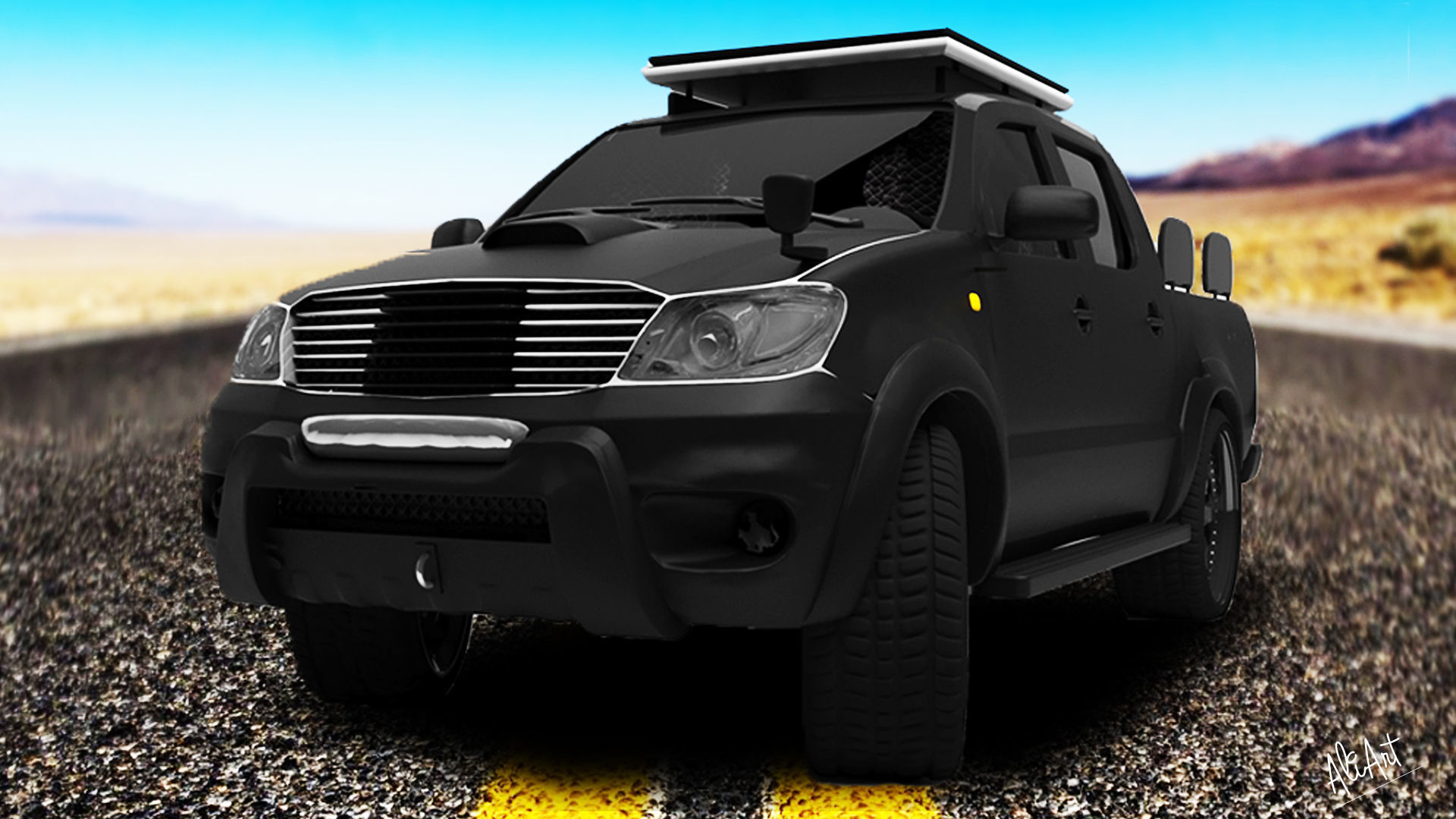 Car Hilux Modified SUV Truck 3D model | CGTrader