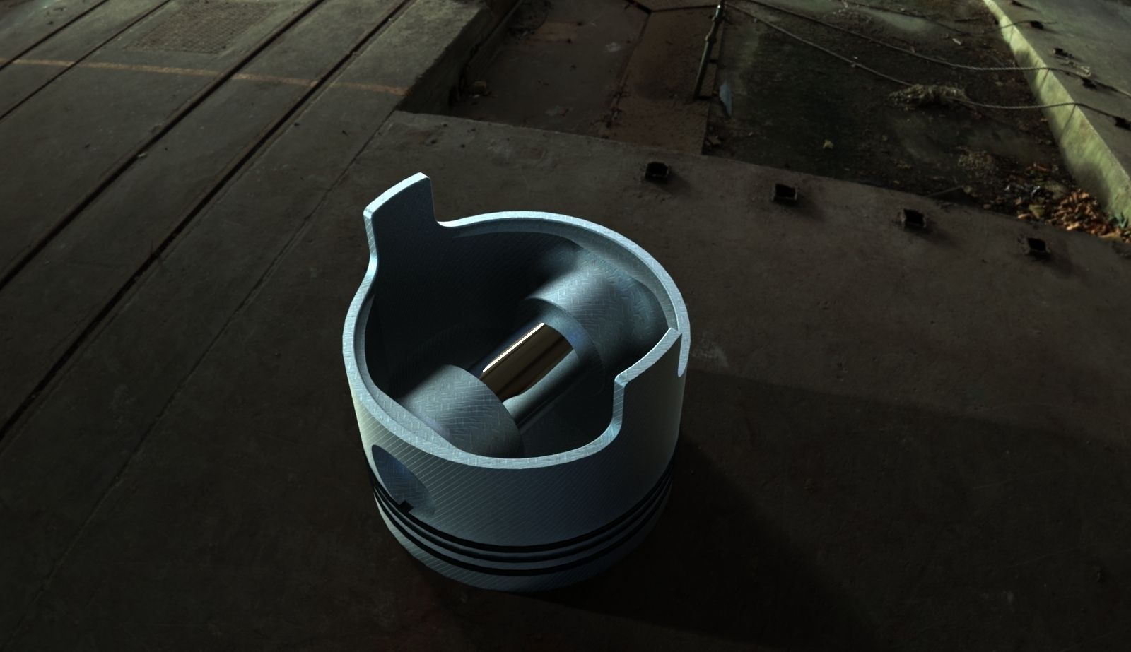 Engine Piston free 3D model | CGTrader