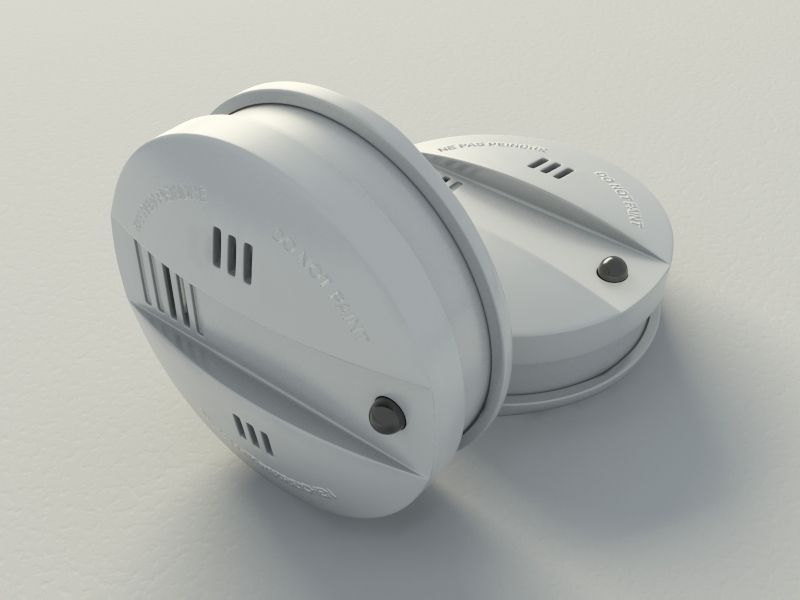 Smoke alarm Flammex 3D model | CGTrader