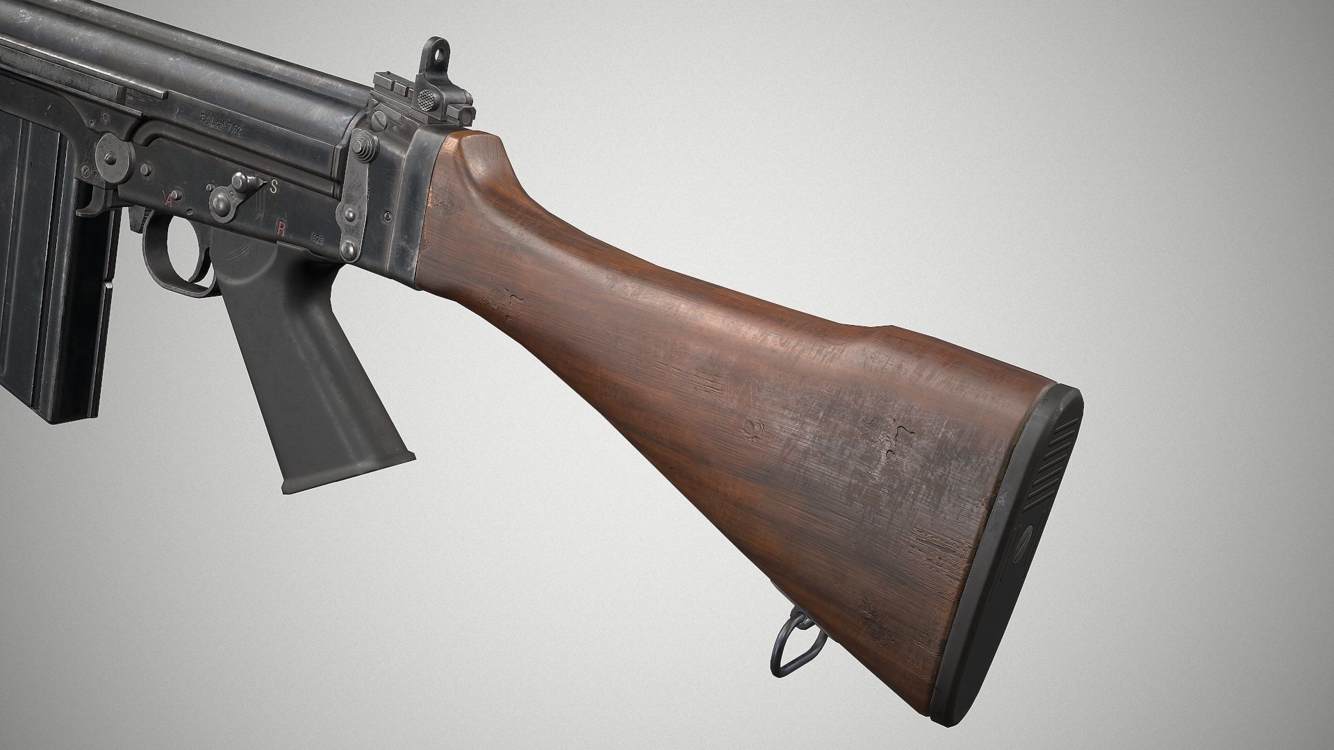 3D model PBR FN FAL G-Series VR / AR / low-poly | CGTrader