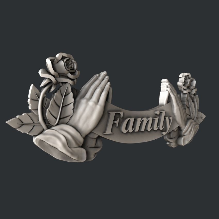 3d STL models for CNC pray family 3D model | CGTrader