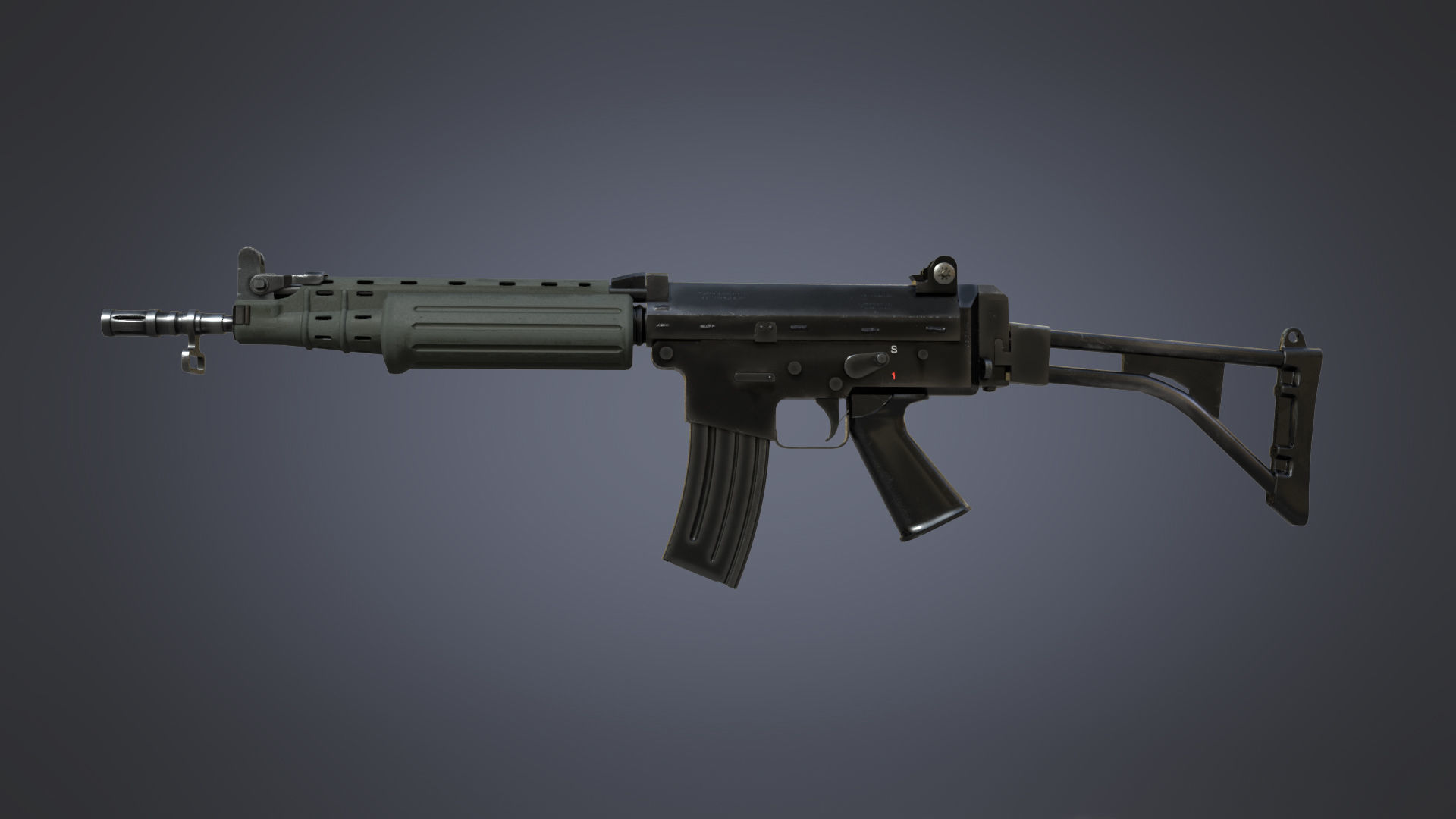 3D model FN FNC Carbine VR / AR / low-poly | CGTrader