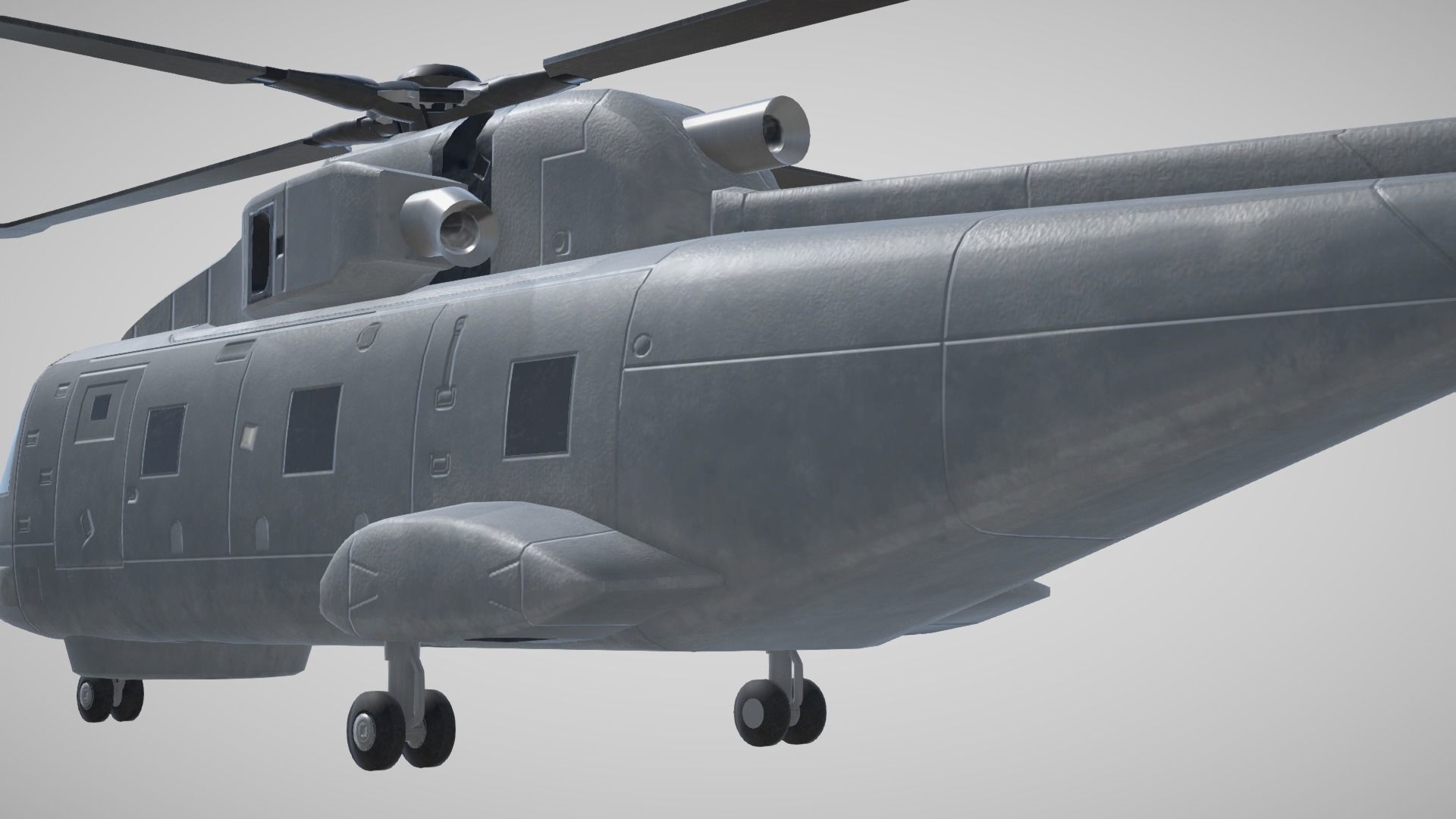 3D model Civilian Military EH101 Helicopter VR / AR / low-poly | CGTrader