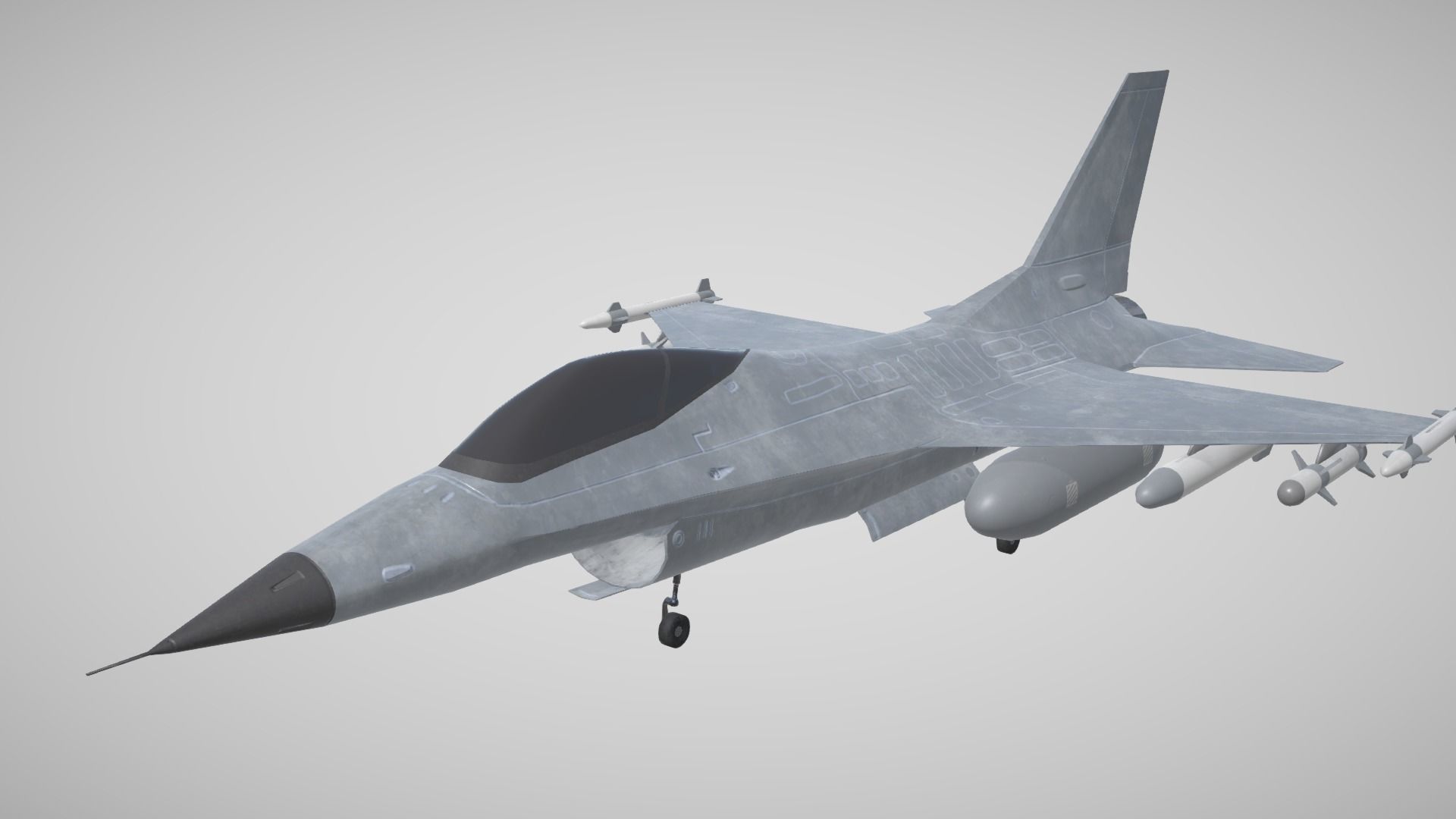 3D model Military F16 Fighter Jet VR / AR / low-poly | CGTrader