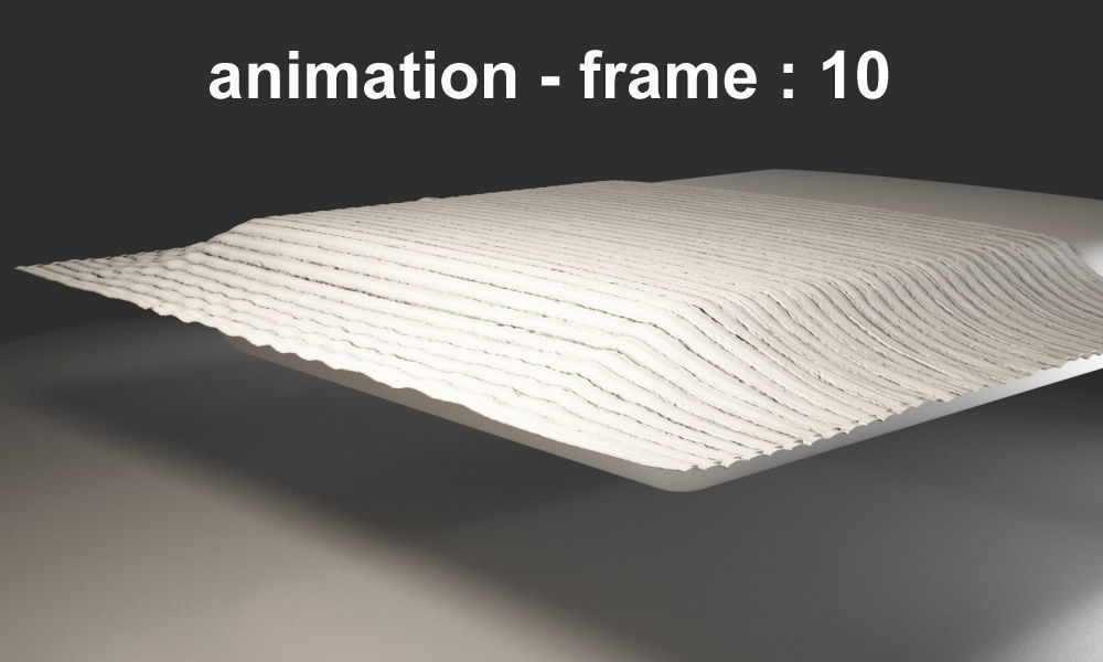 100 Frames Animated Bed Cover 3D model animated | CGTrader