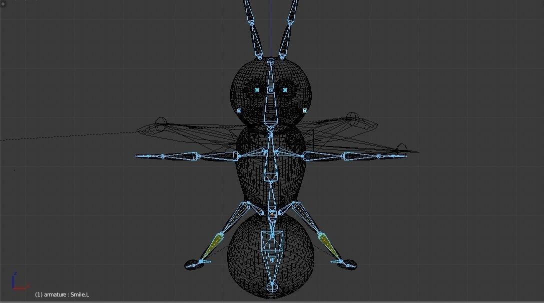 3D model Firefly bug with light VR / AR / low-poly rigged | CGTrader
