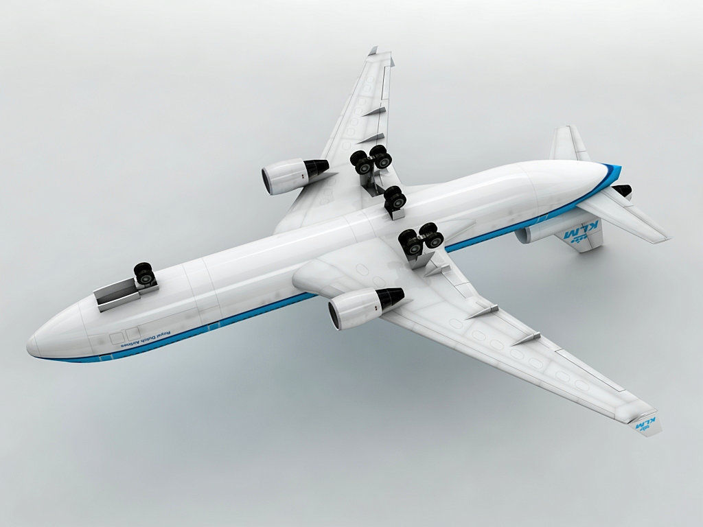 3D model Douglas MD 11 Airliner - KLM VR / AR / low-poly | CGTrader