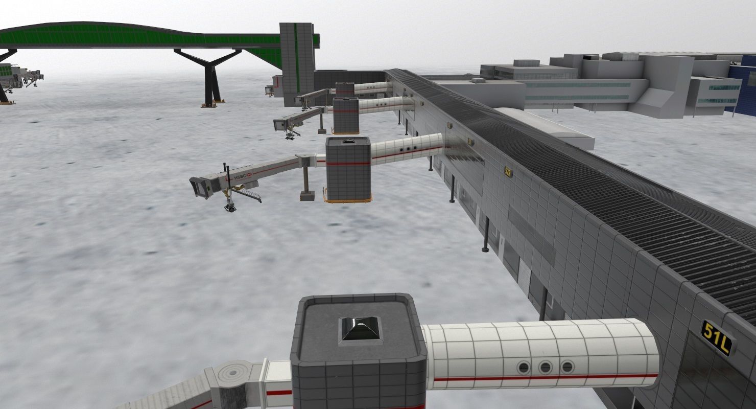 3D model EGKK North Terminal VR / AR / low-poly | CGTrader