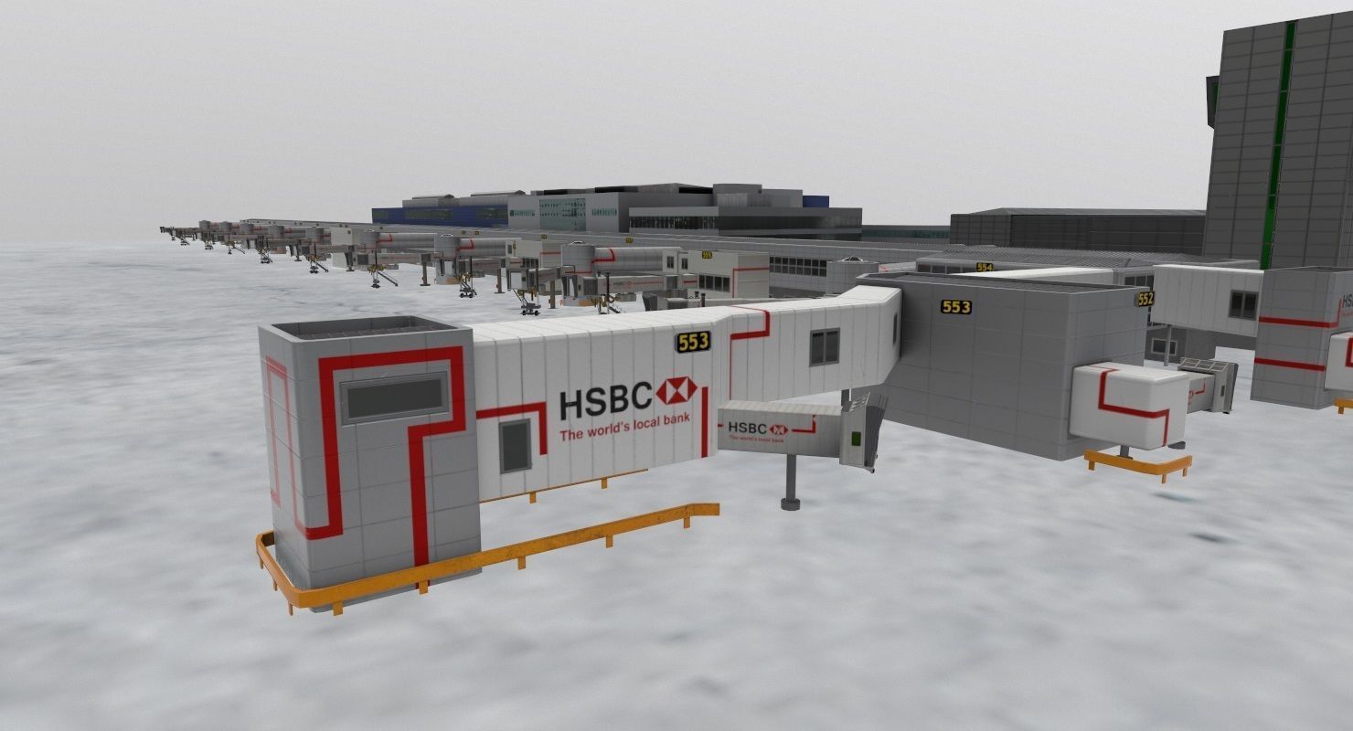 3D model EGKK North Terminal VR / AR / low-poly | CGTrader