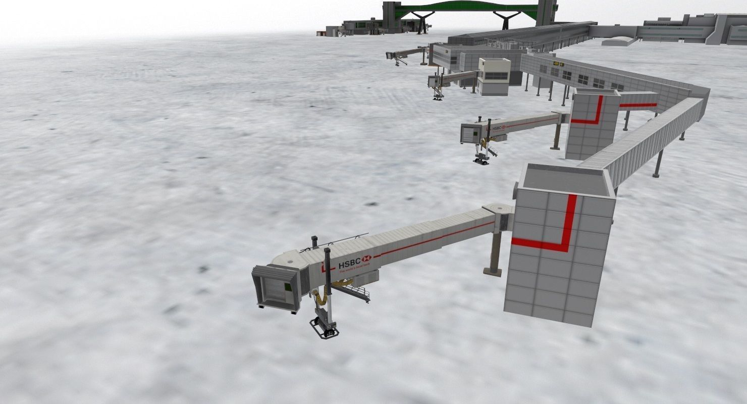 3D model EGKK North Terminal VR / AR / low-poly | CGTrader