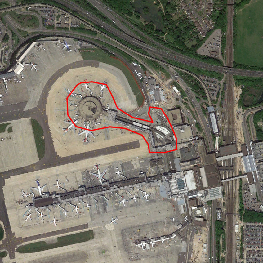 3D model EGKK South Terminal Gallery VR / AR / low-poly | CGTrader