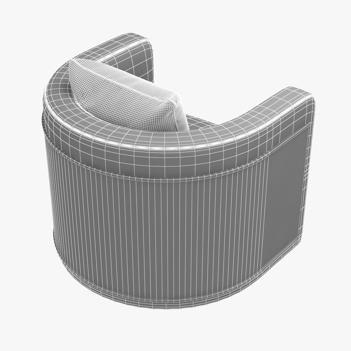 Promemoria pervinca swivel armchair 3D model | CGTrader