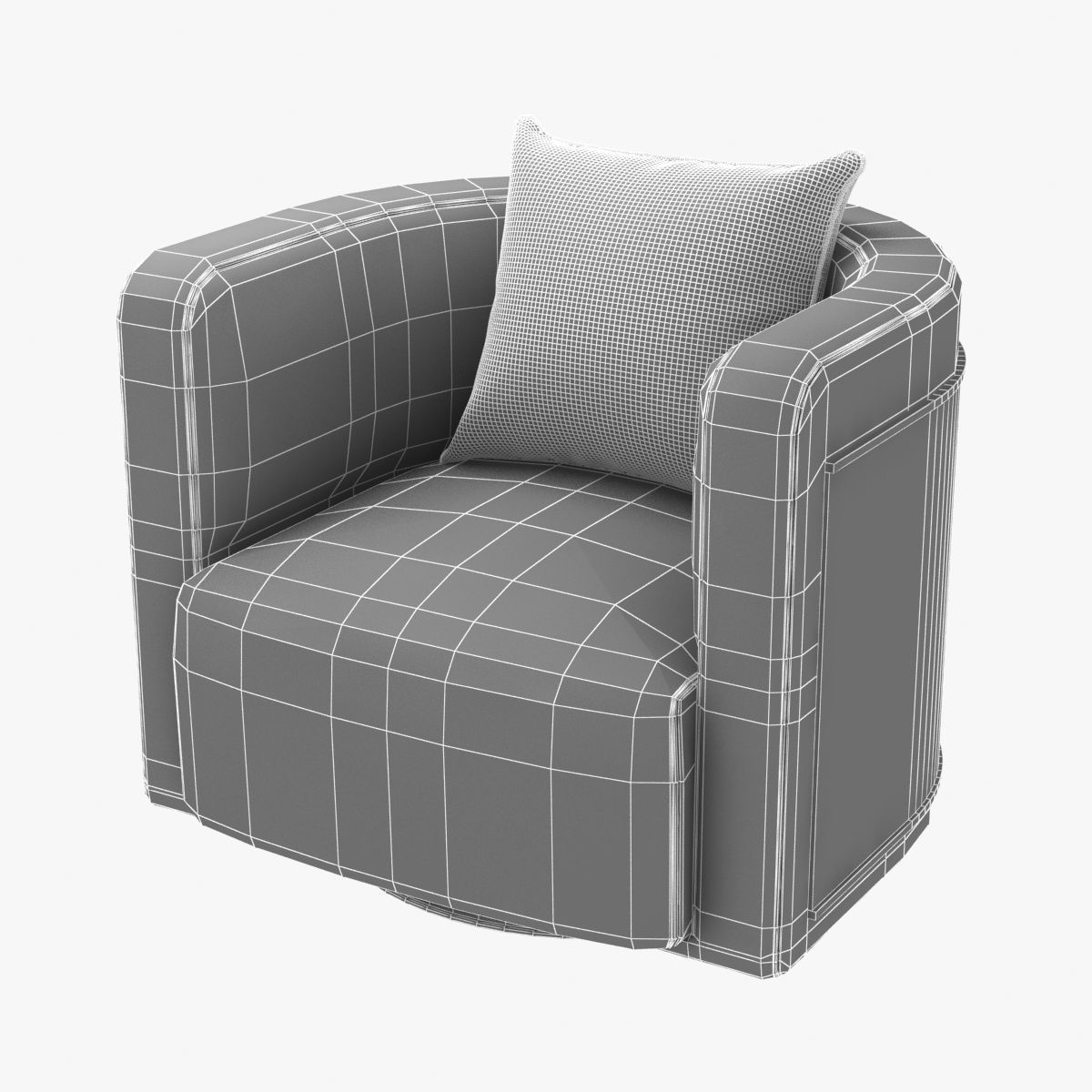 Promemoria pervinca swivel armchair 3D model | CGTrader