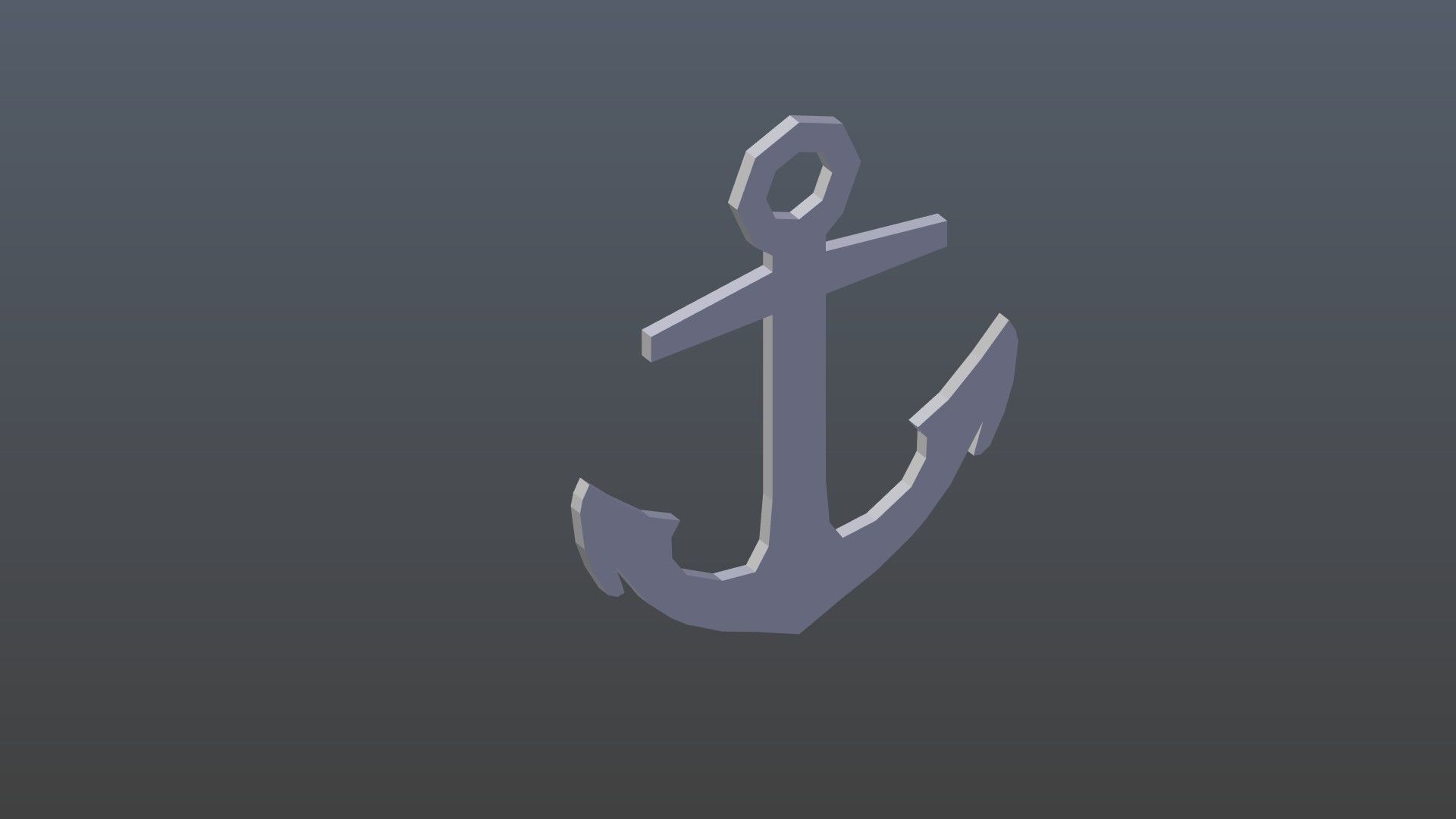 3D model Low poly anchor 1 VR / AR / low-poly | CGTrader