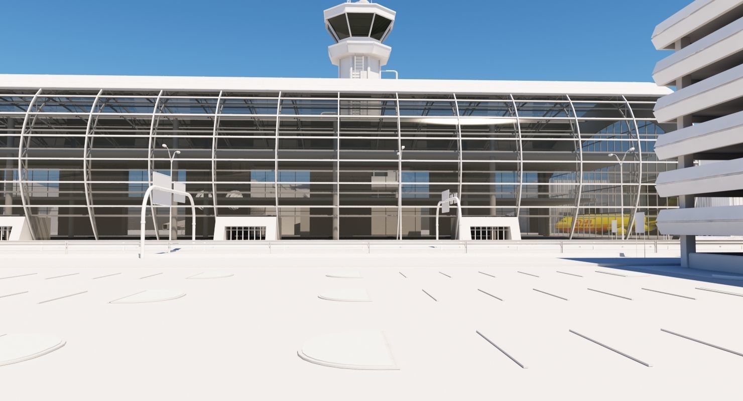 Airport Buildings Layout 3D model | CGTrader