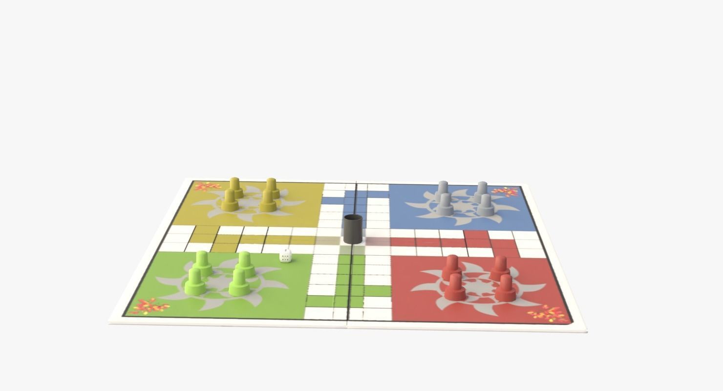 3D model Ludo Low Poly board game VR / AR / low-poly | CGTrader