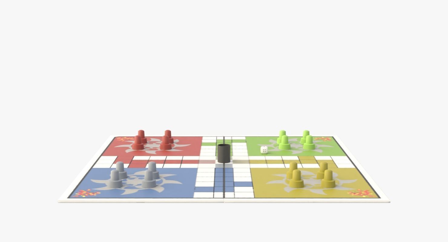 3D model Ludo Low Poly board game VR / AR / low-poly | CGTrader