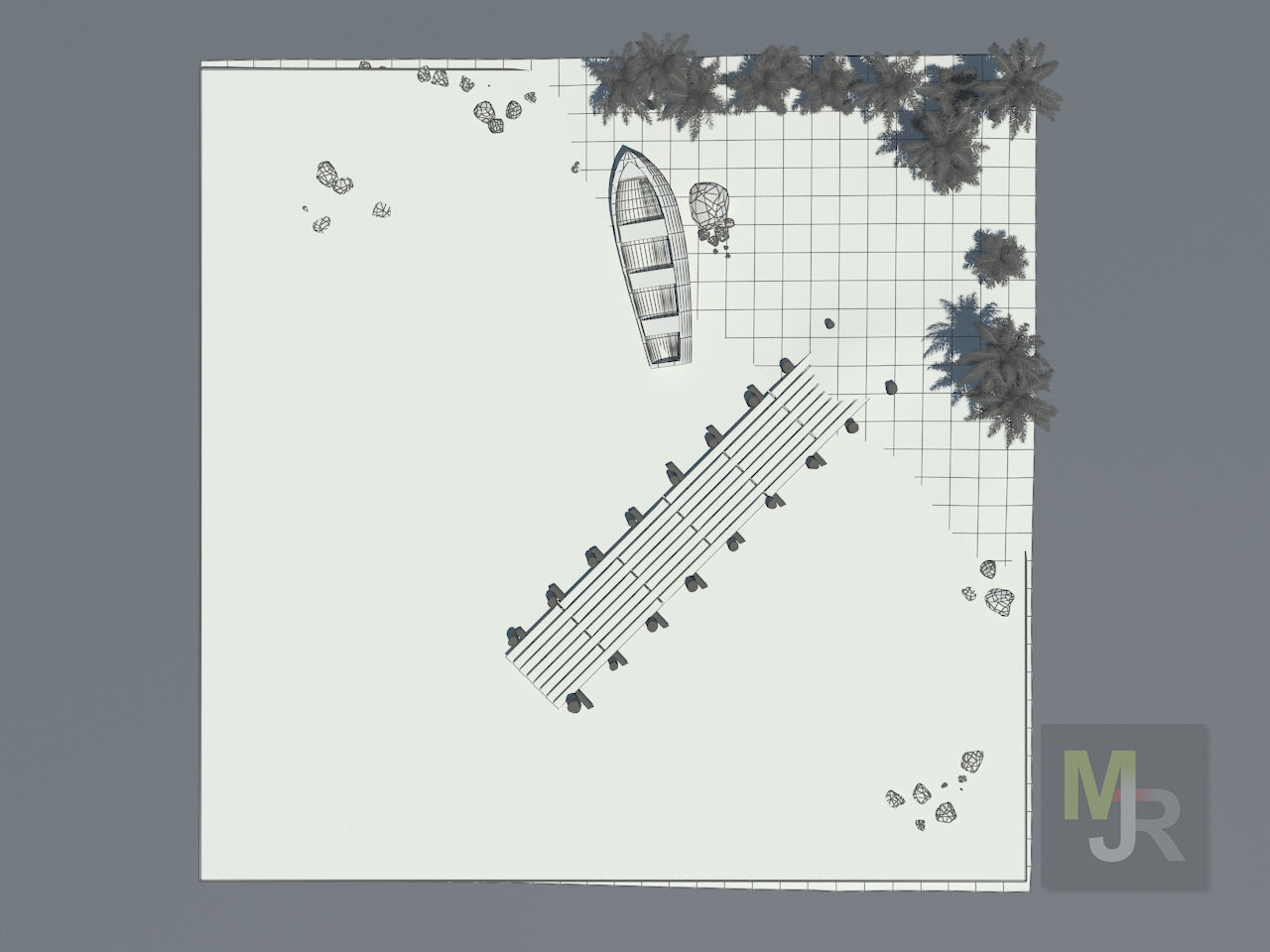 Cube Beach 3D model | CGTrader