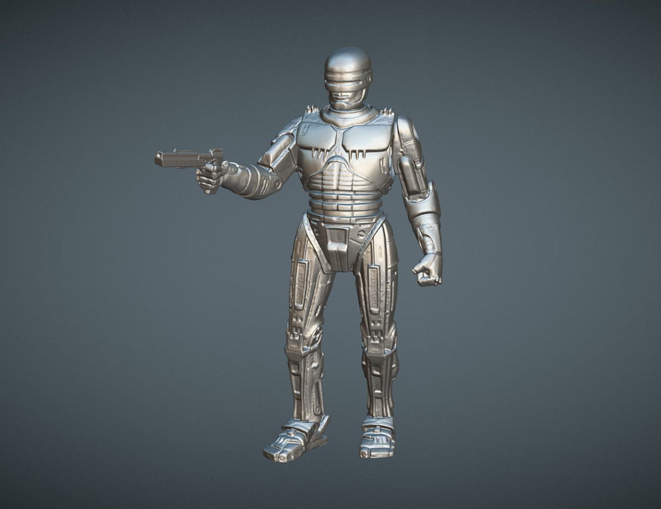 ROBOCOP INSPIRITED FIGURE 3D model 3D printable | CGTrader