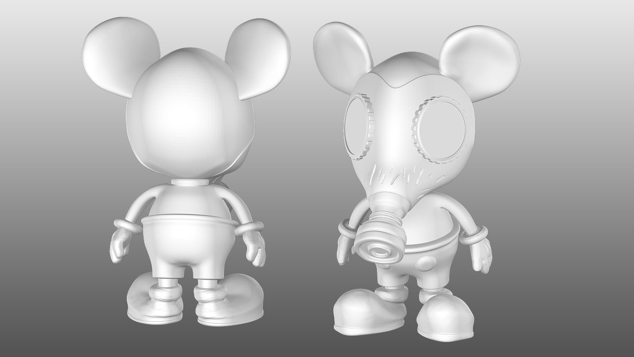 Mousemask Mickey Gas Mask 3D Printable Model 3D model 3D printable ...