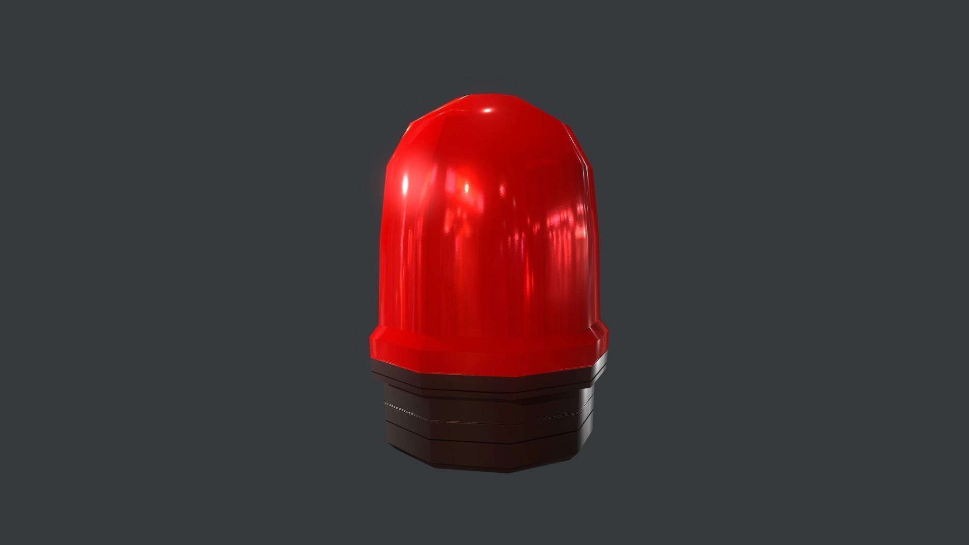 3D model Warning Red Light VR / AR / low-poly | CGTrader