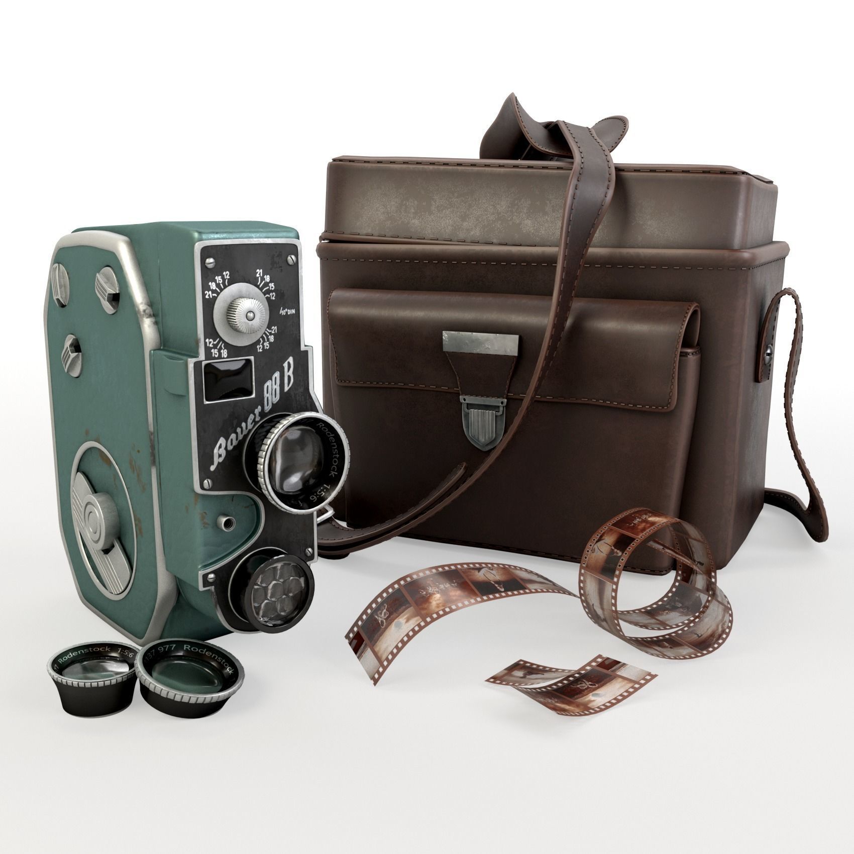 Vintage Bauer 88B Camera 3D model | CGTrader