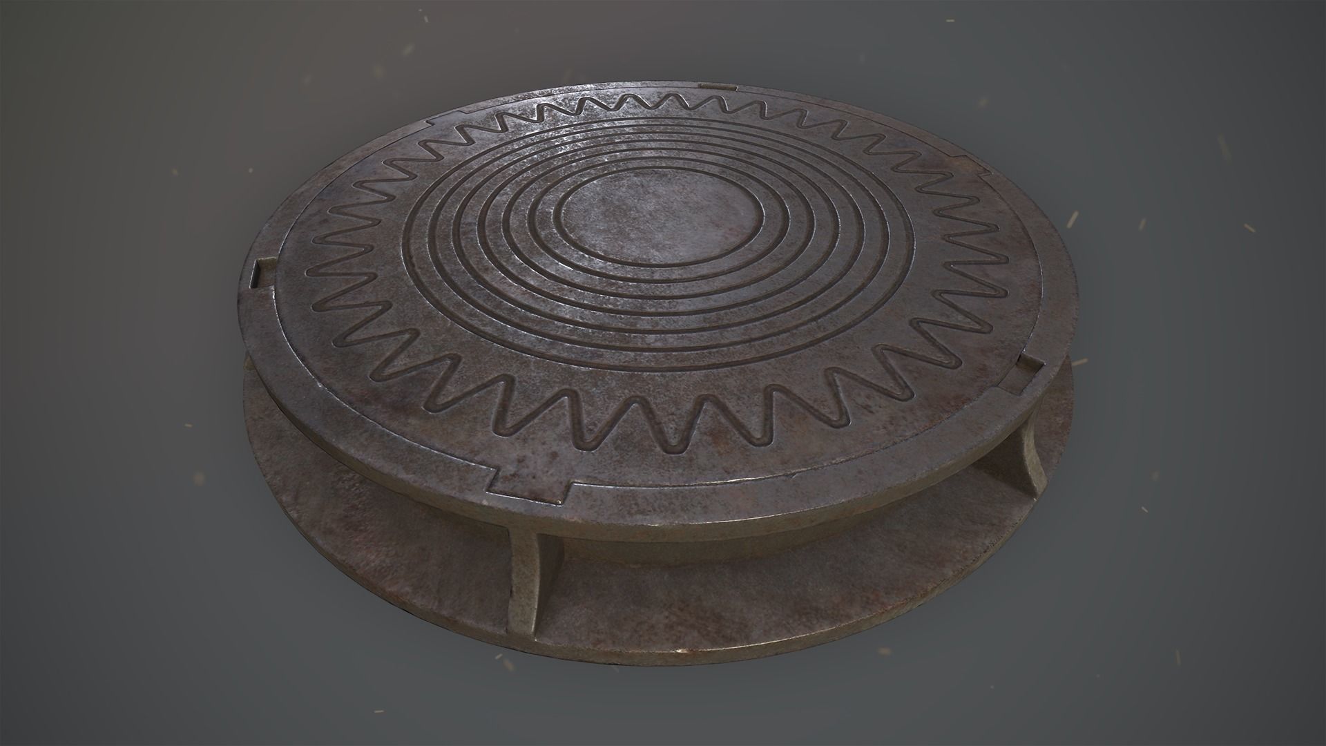 3D model Sewer Hatch v4 VR / AR / low-poly | CGTrader