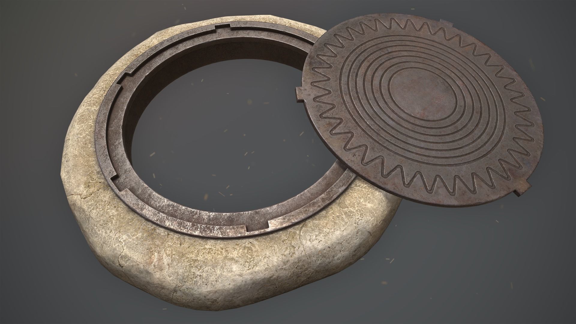 3D model Sewer Hatch v4 VR / AR / low-poly | CGTrader