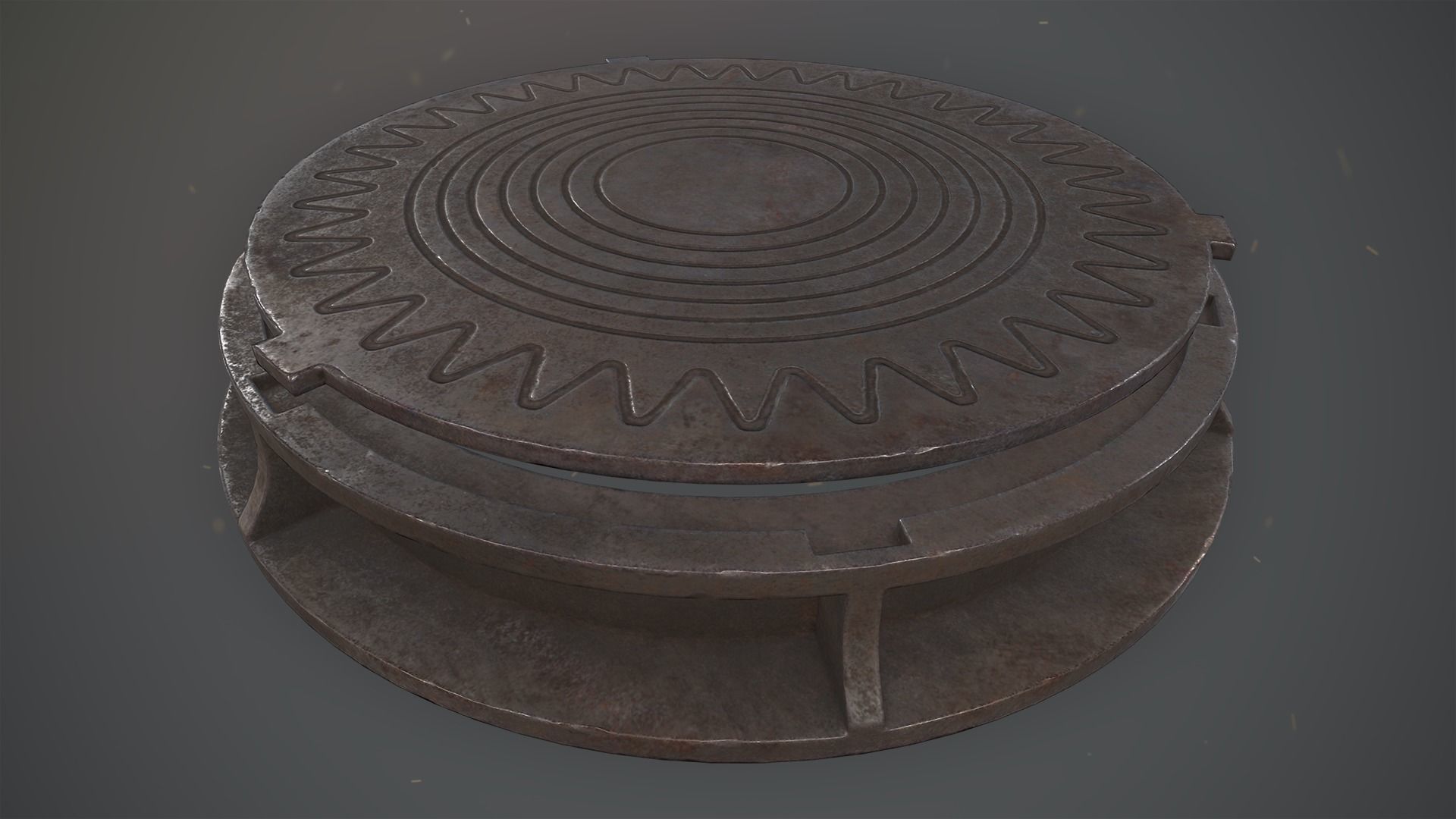 3D model Sewer Hatch v4 VR / AR / low-poly | CGTrader