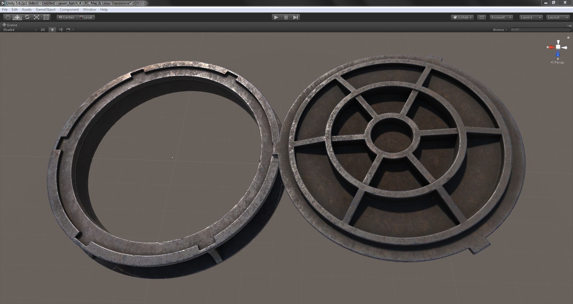 3D model Sewer Hatch v4 VR / AR / low-poly | CGTrader