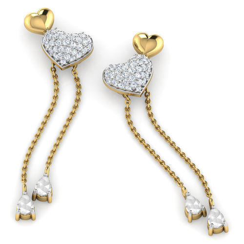 Heart Earring 3D model 3D printable | CGTrader