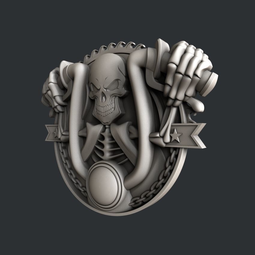 3d STL models for CNC skull motorcycle 3D model | CGTrader