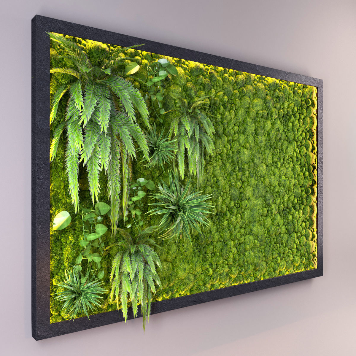 Fito wall with moss 3D model | CGTrader