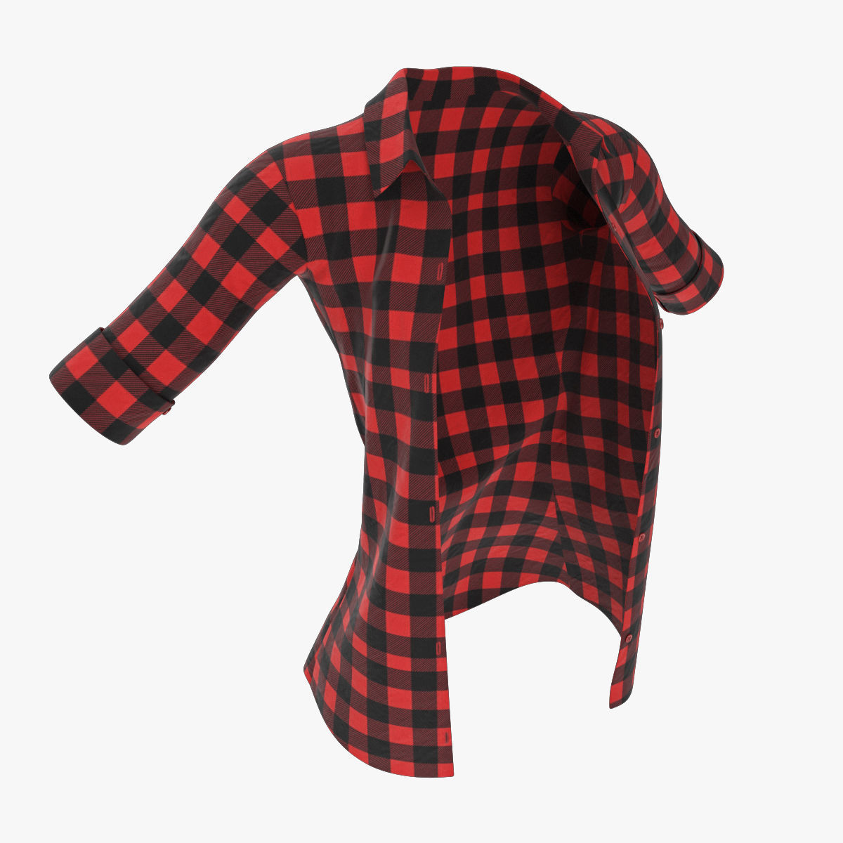 Cloth set plaid shirt 3D model | CGTrader