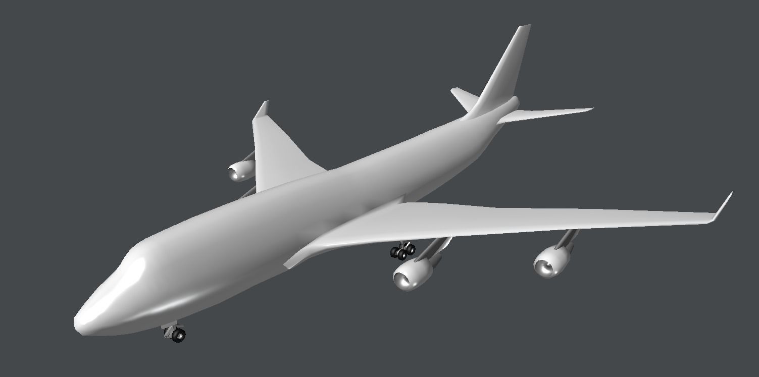 3D model Passenger Plane VR / AR / low-poly | CGTrader