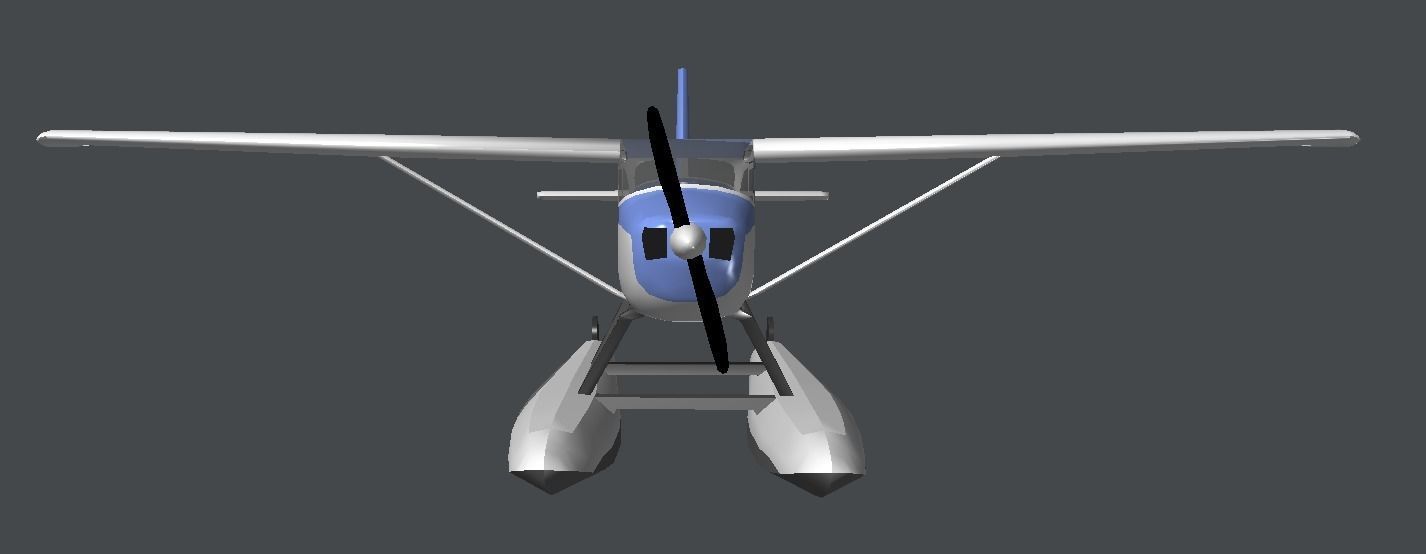 3D model Seaplane plane VR / AR / low-poly | CGTrader