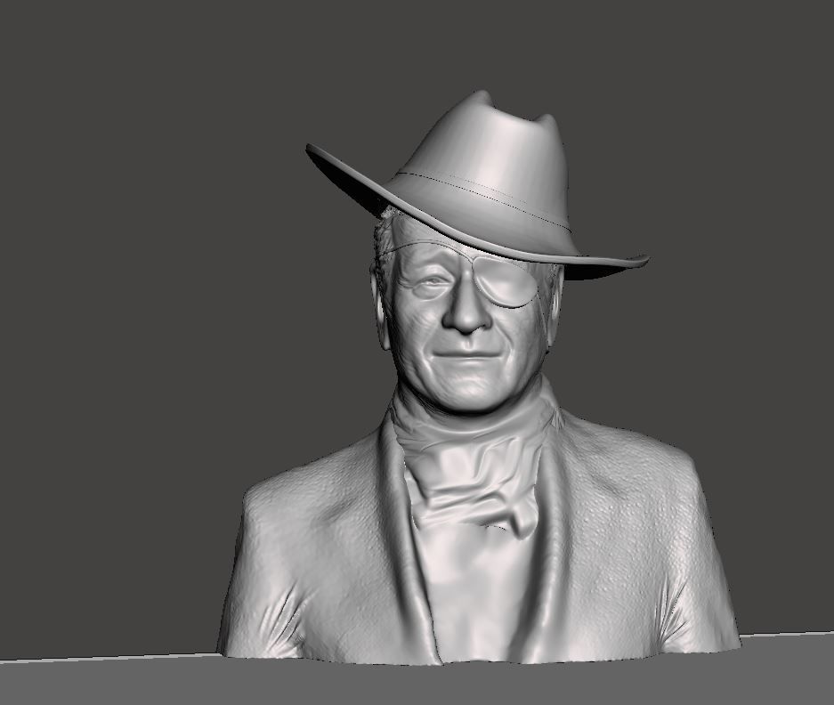 The Duke John Wayne 3D model 3D printable | CGTrader